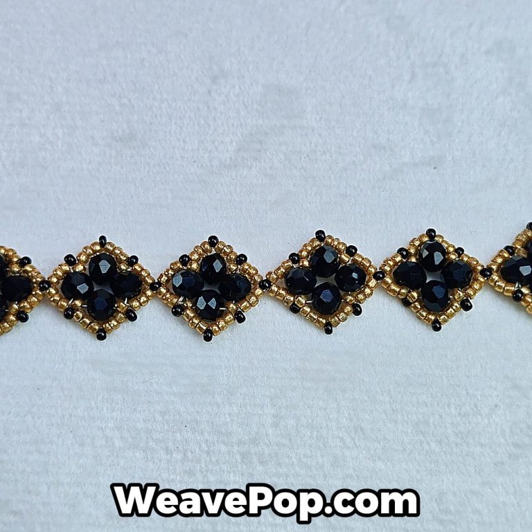 Bead Bracelet Kit for Adults – Black & Gold | B042